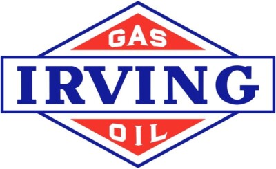Irving Gasoline & Oil NEW Sign: 28" Wide USA Steel | eBay