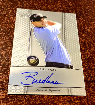 2011 Leaf Metal Golf BILL HAAS "Authentic Signature" Autograph Auto #BA ...