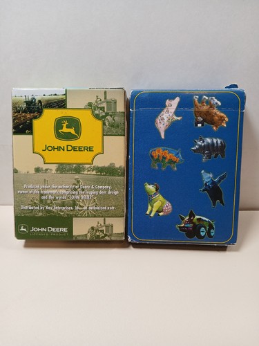 Lot of 2 VTG Playing Card Decks John Deere & Big Pig Gig Flying Pig ...