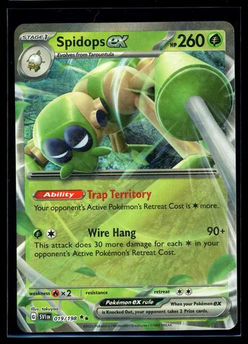 2023 Scarlet & Violet Spidops ex #19 Double Rare Holo Pokemon Card | eBay