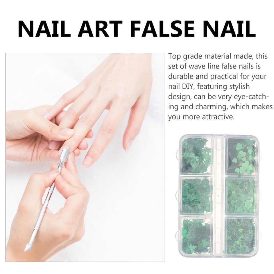 3 Boxes Clover Nail Art Decals Flakes St Patricks Day Nails Sticker ...