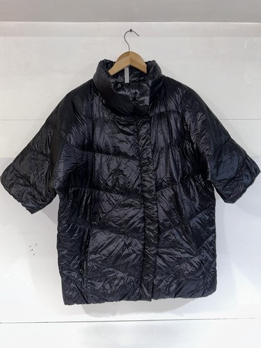 Polo Ralph Lauren Short Sleeve Puffer Pancho Button Jacket Black Size M ...