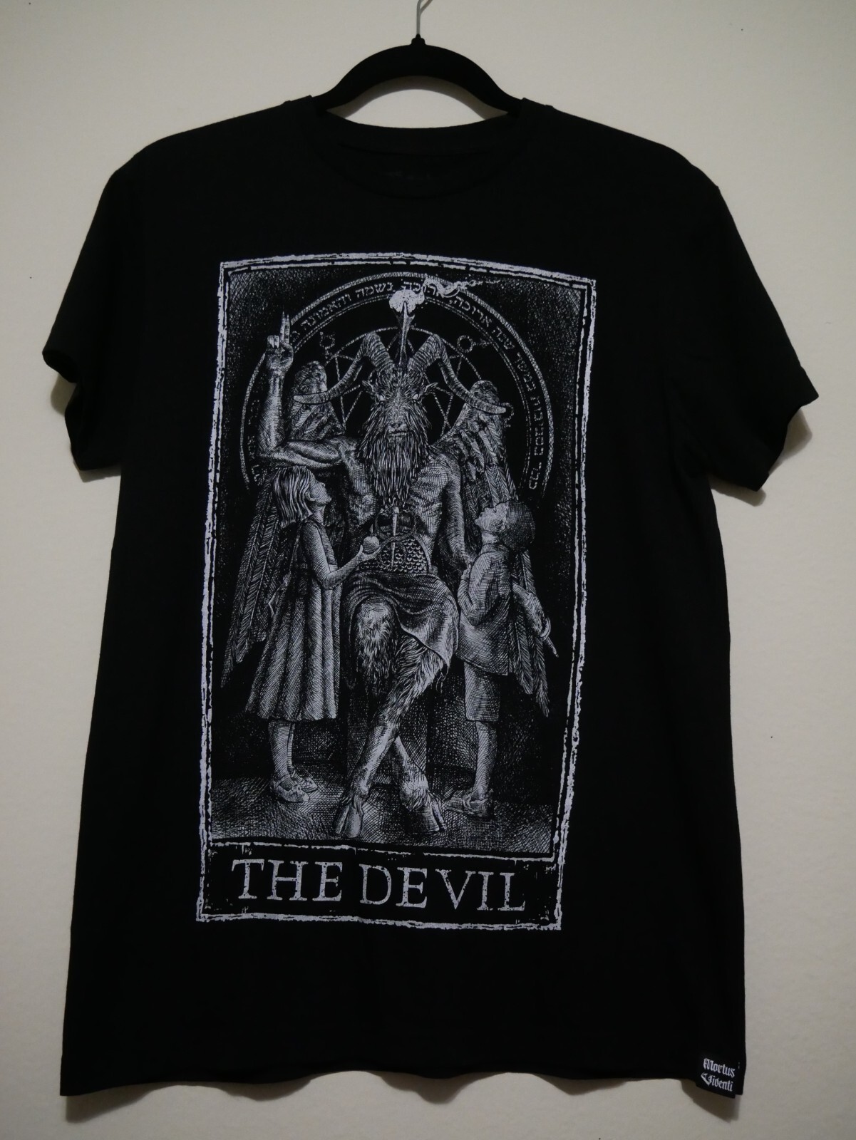 BAPHOMET "THE DEVIL" TAROT CARD GOTH MEDIUM BLACK COT… - Gem