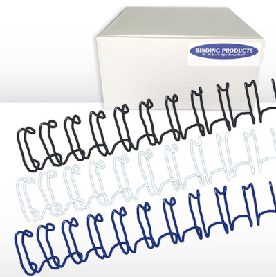 7/8" 2:1 Twin Loop Wire O Binding Spines - 50/pack | eBay