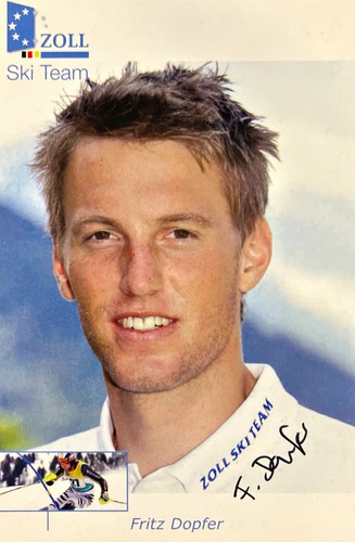 Autogramm Fritz Dopfne Ski Alpin ZOLL Ski Team Karte aus Anfangszeit 24 ...