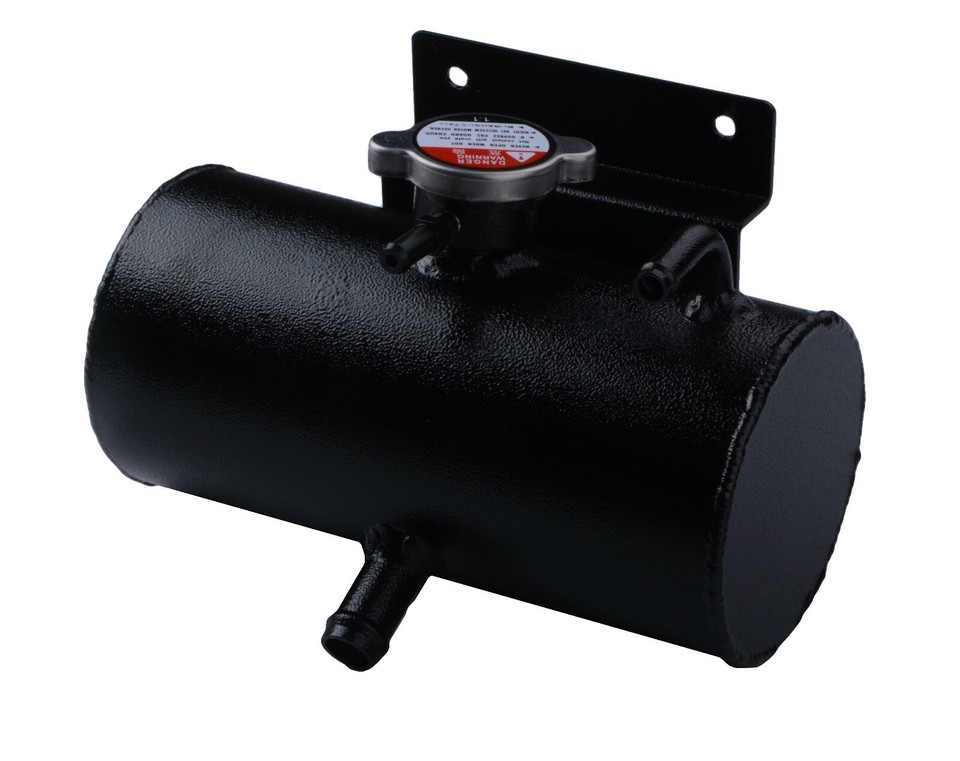Universal Aluminum Coolant Water Expansion Header Tank Radiator Bottle ...
