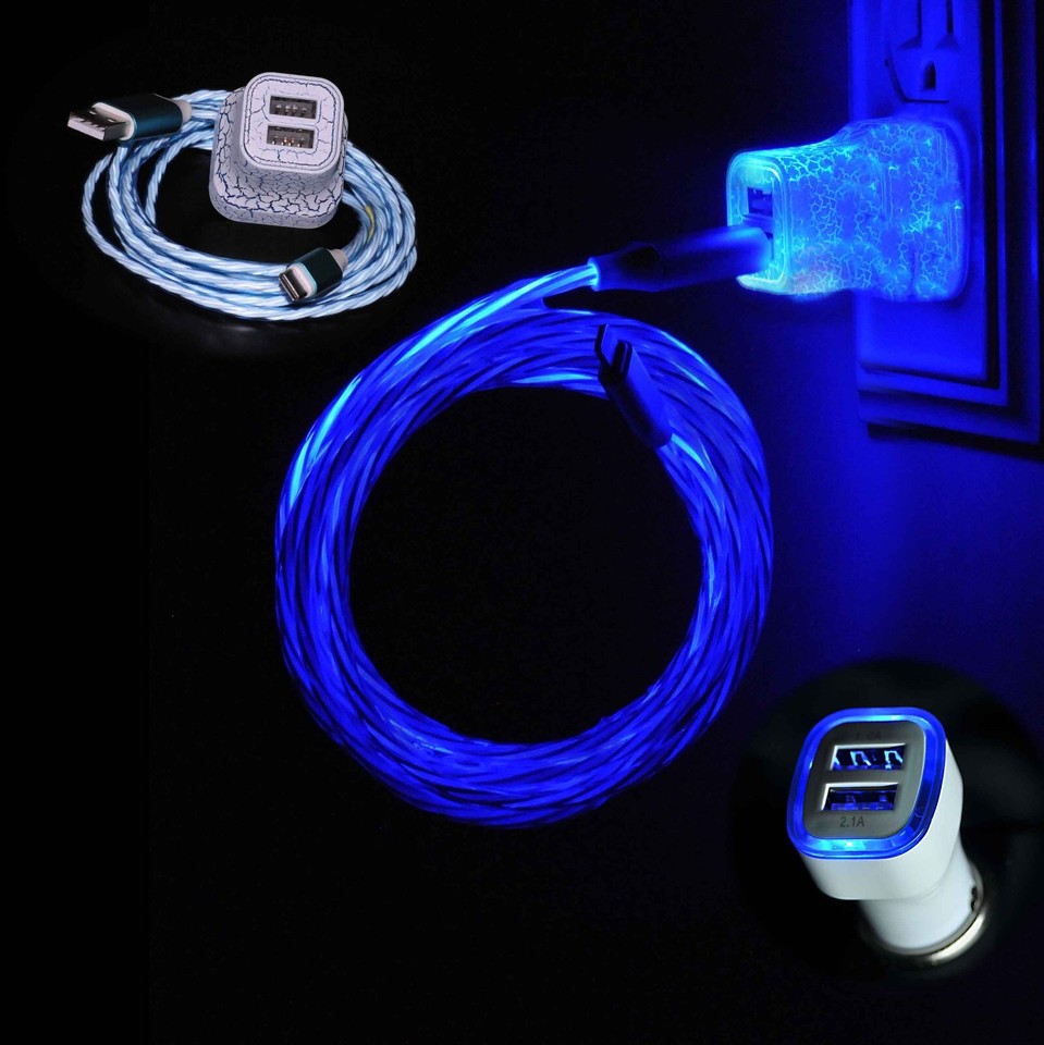 LYTECORDZ LED Lighted Light Up TYPE C Charging Charger Cable USB Cord ...