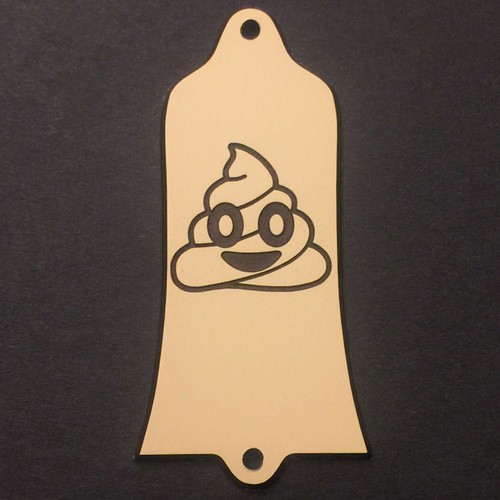 GUITAR TRUSS ROD COVER Engraved - Fit GIBSON USA - POOP POO EMOJI ...
