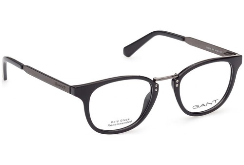 GANT GA3215 001 Shiny Black Plastic Optical Eyeglasses Frame 49-21-145 ...