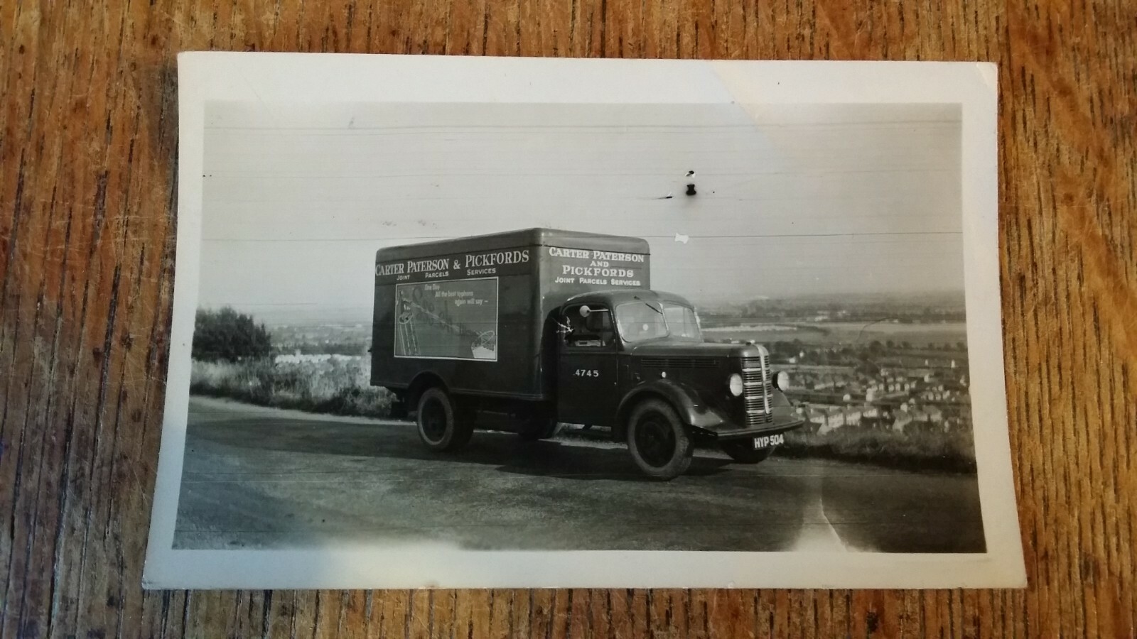 1940'S ORIGINAL VINTAGE PHOTOGRAPH PARCEL TRUCK CARTER PATERSON AND ...