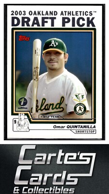 Omar Quintanilla 2004 Topps 1st Edition #677 Oakland Athletics Draft ...