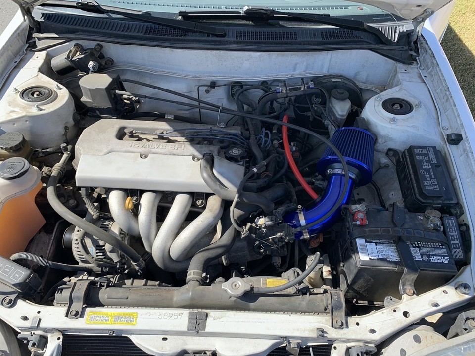 Blue 3" Cold Air Intake Filter Induction Pipe Kit For Fiat 500 Abarth ...
