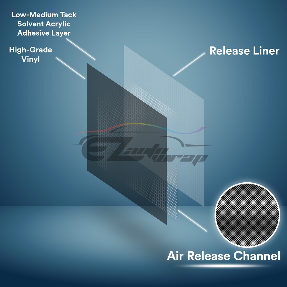 Premium Satin Chrome Matte Metallic Vinyl Wrap Sticker Sheet Film ...