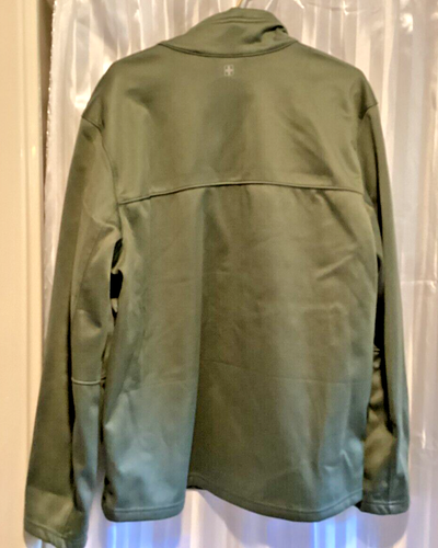 SWISS TECH Men's Water Resistant/Green/Soft Shell /Zip Jacket-Sz L ...