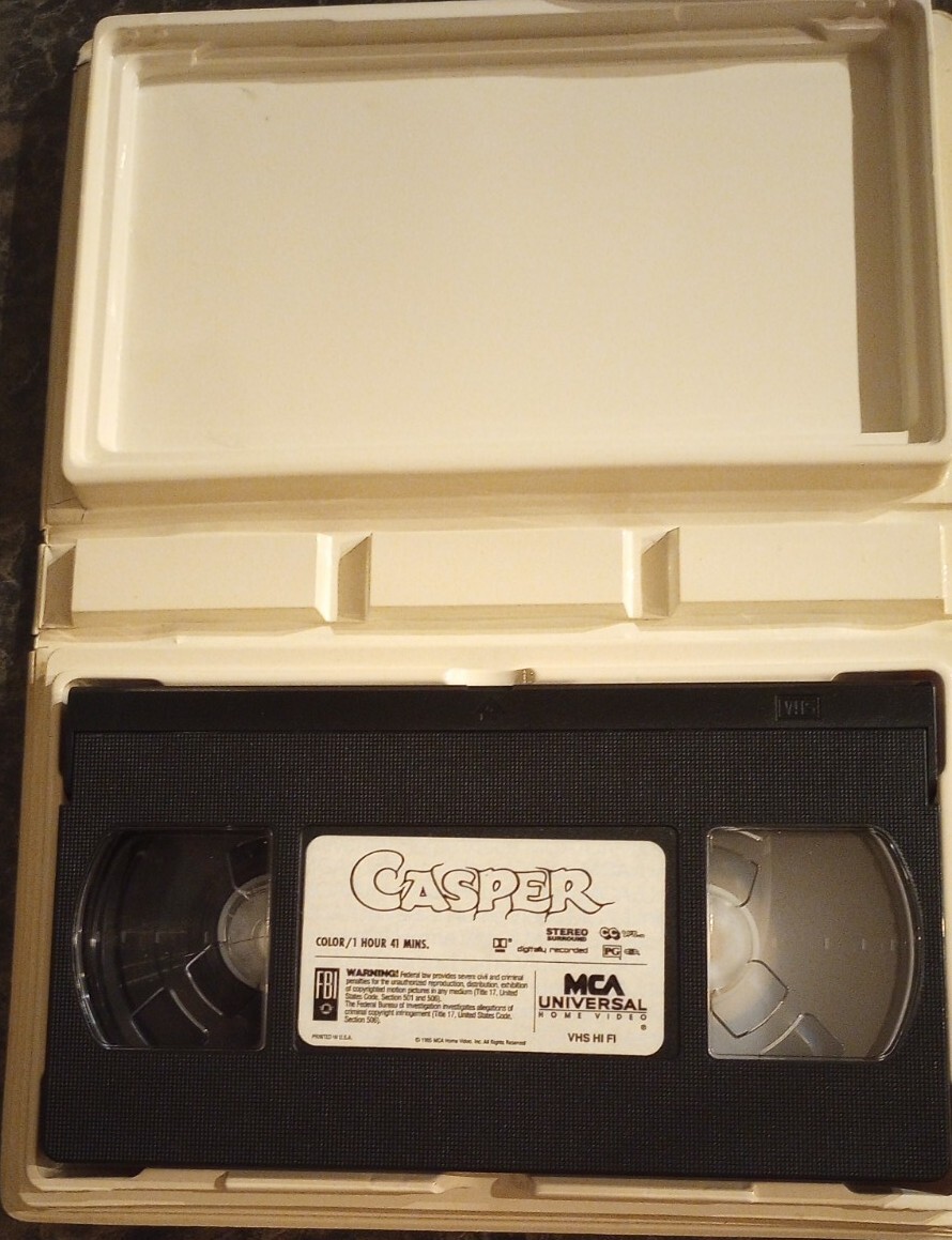 Casper The Friendly Ghost VHS 1995 Universal Family Features Seeing Is ...