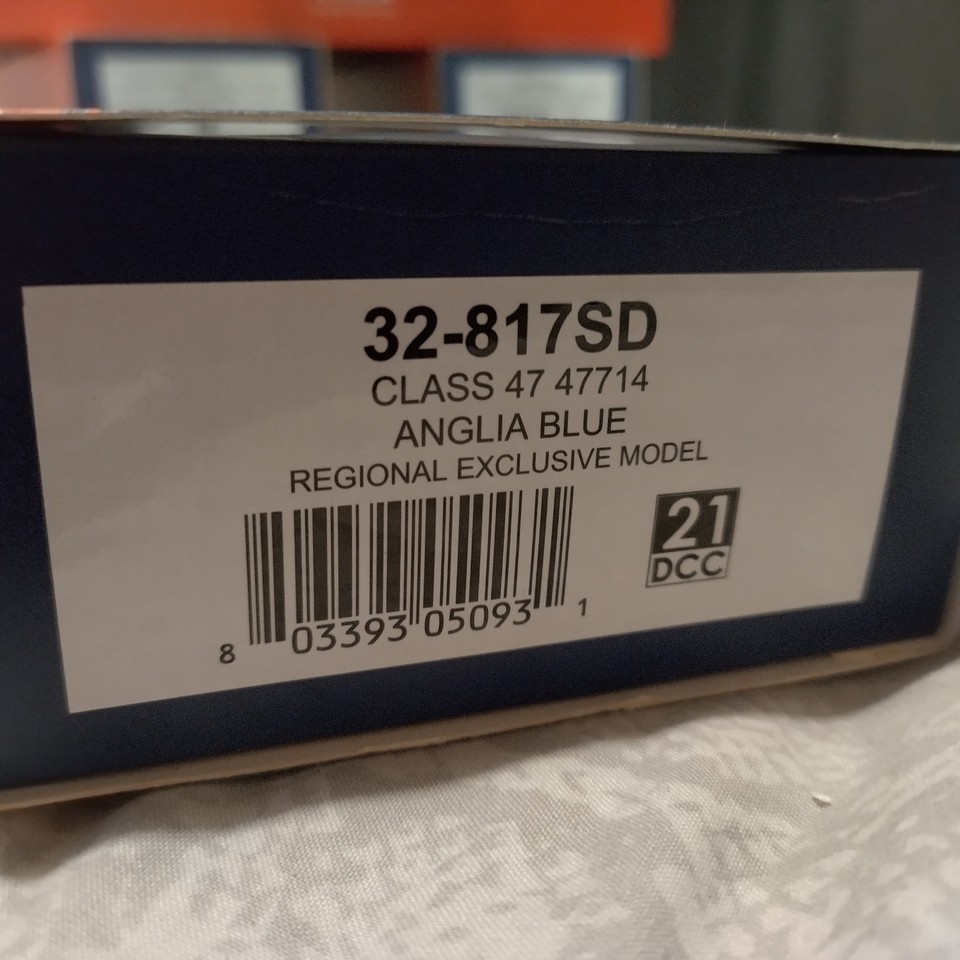BACHMANN CLASS 47 47714 32-817SD ANGLIA BLUE | eBay UK
