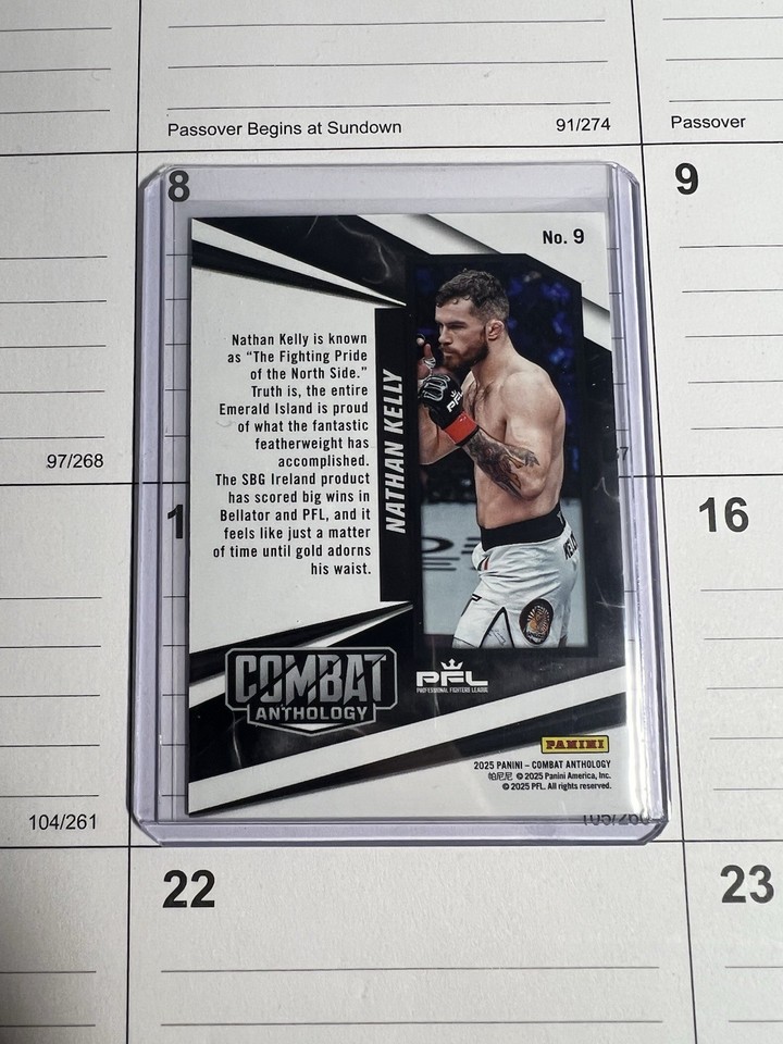 2025 Panini Combat Anthology Nathan Kelly Ring Bell /49 | eBay