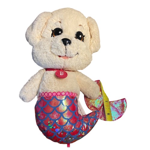 Barbie Dreamtopia Mer-Honey Puppy Dog Mermaid Glitter Stuffed Animal ...