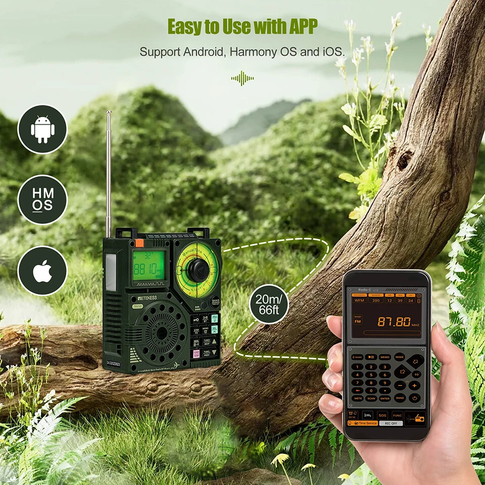 Radios Portable AM FM Radio Receiver Ham Radio Emergency Amateur ...