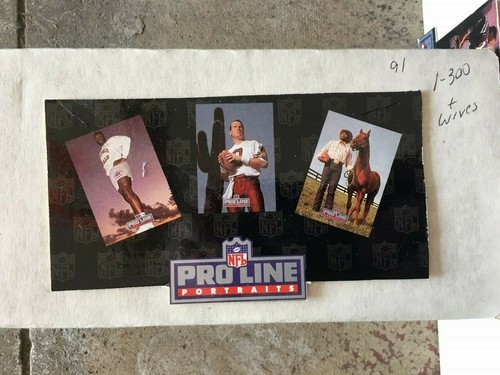 1991 Proline Portraits plus wives football card set complete | eBay