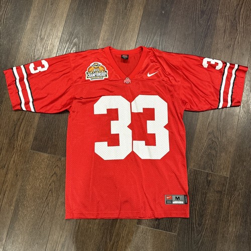Nike Authentic Apparel; Ohio State Football Jersey; Mens Sz M; #33 2007 ...