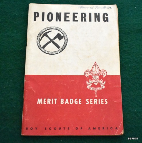 BOY SCOUT 1945 PIONEERING MERIT BADGE BOOK | eBay