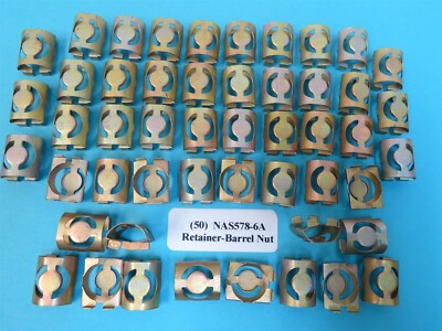 (50) NAS578-6A Barrel Nut Retainer for NAS577-6 Aircraft Helicopter ...