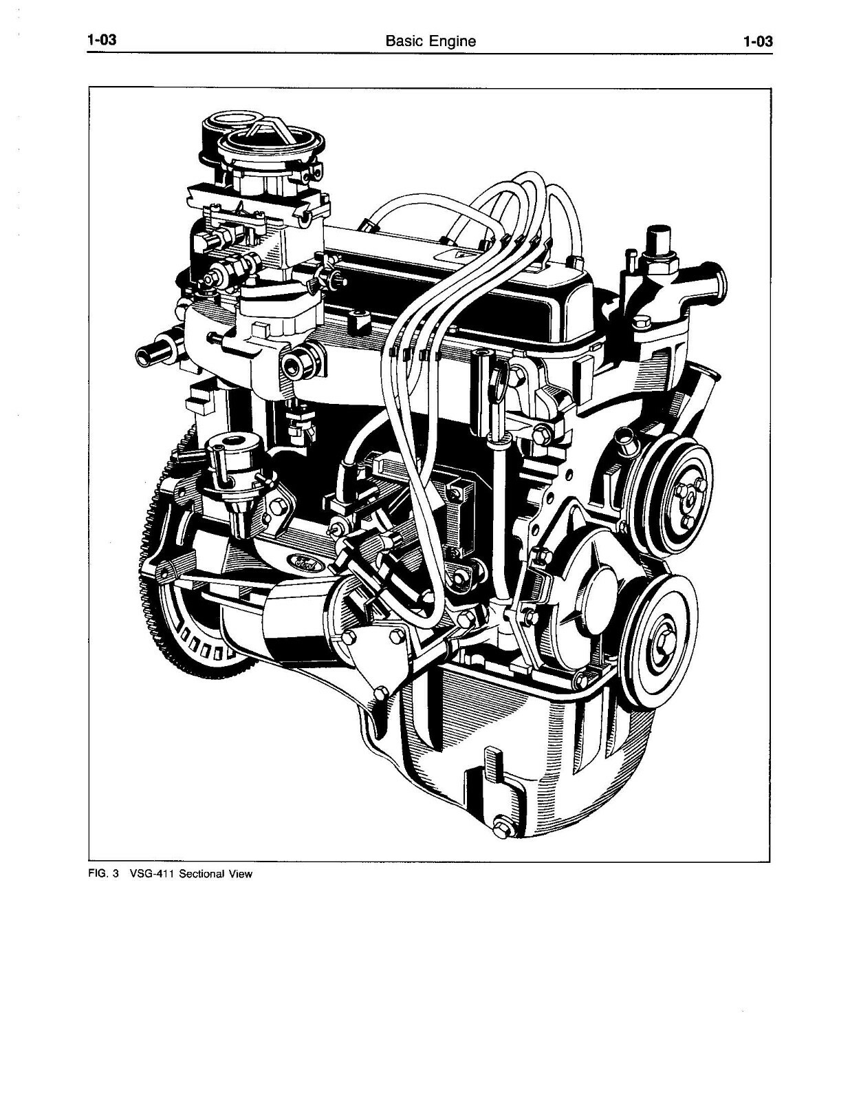 411 413 1987 ENGINE SERVICE MANUAL FITS FORD VSG-411 & VSG-413 DIESEL ...