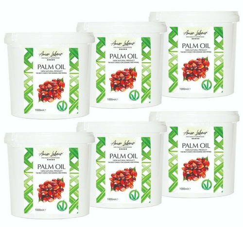 Natural Palm Oil Palmöl Palmfett Raffiniert Kochen / Backen 6erPack ...