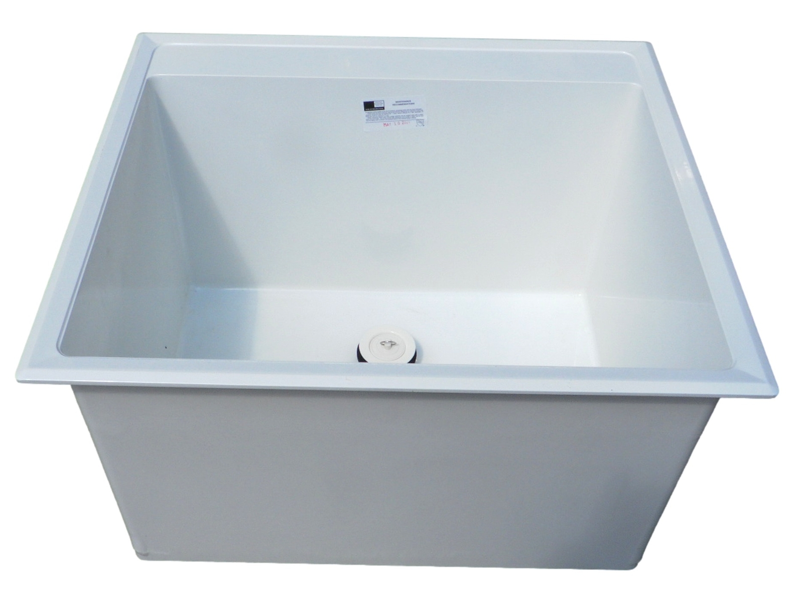 PROFLO PFLT2522D Single Basin Drop-in Composite Laundry Sink 24-1/2 ...