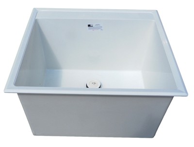 PROFLO PFLT2522D Single Basin Drop-in Composite Laundry Sink 24-1/2 ...