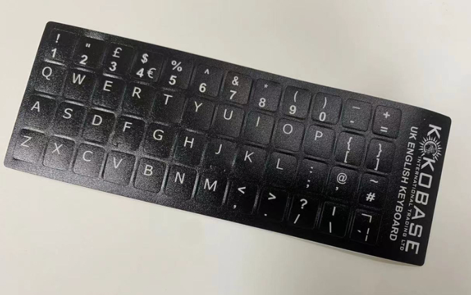UK Replacement English Universal Keyboard Stickers Pack for Laptop ...