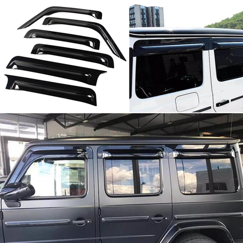 Black Window Visor Vent Shades Sun Rain Guard For Benz G-Class G63 G500 ...