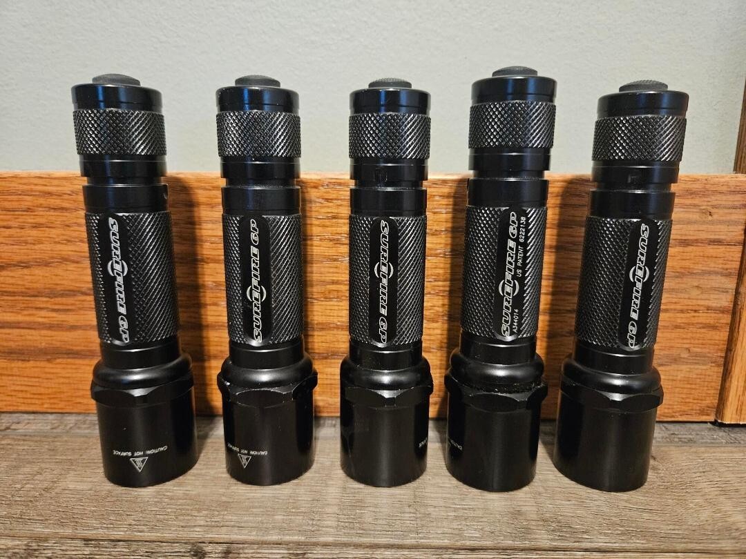 LOT of 5 SUREFIRE 6P Tactical Flashlight OLD School AUTHENTIC | eBay