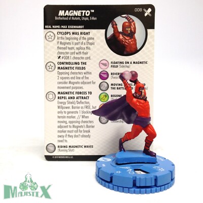Heroclix Wolverine vs Cylcops Regenesis set Magneto #008 Common figure ...