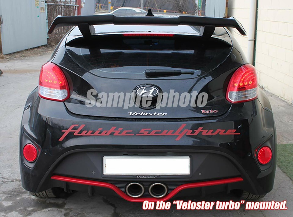 Rear Wing Spoiler GT Wing type Ver.3 for 2011 2017 Hyundai Veloster ...