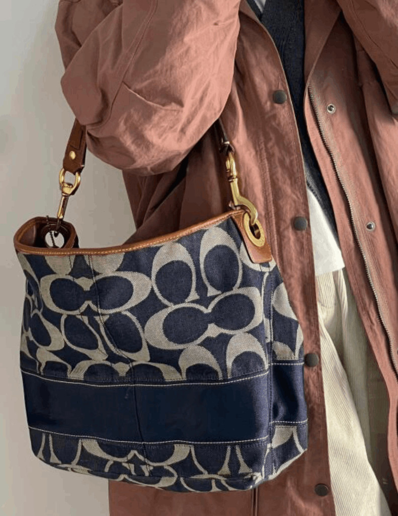 COACH VINTAGE LIMITED EDITION DENIM SIGNATURE STRIPE … - Gem