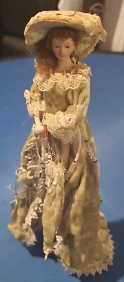 POPULAR CREATIONS 2005 VICTORIAN PORCELAIN TASSEL DOLL WITH STAND | eBay