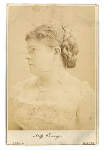 Vintage Cabinet Card Annie Louise Cary Opera Singer H. Rocher Photo | eBay