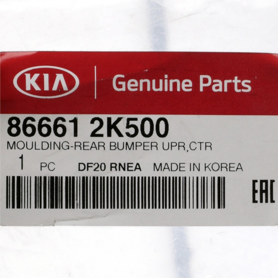 OEM NEW Rear Bumper Upper Center Trim Molding 12-13 Kia Soul 86661 ...