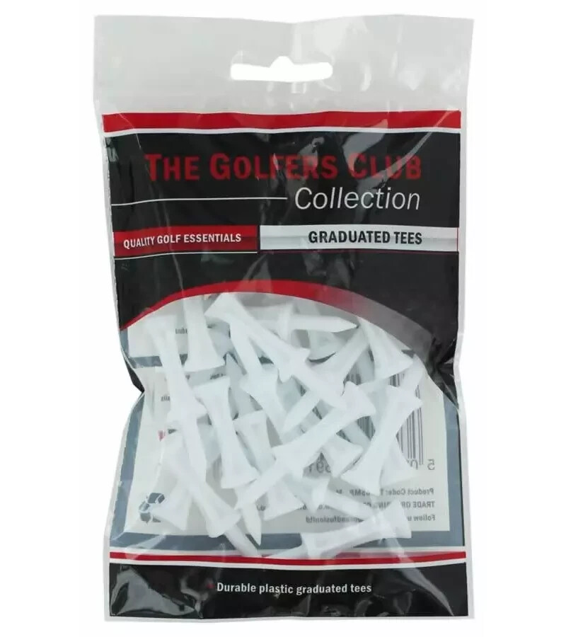 Golfers Club EXTRA STRONG Plastic Graduated Castle Step Golf Tees Tee ...