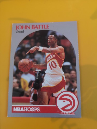 Carte Collection Basket Nba Hoops 1990 #27 John Battle Atlanta Hawks | eBay
