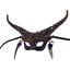 HORNED DEVIL FAUN COSTUME HALF FACE MASK HORNS VENETIAN MYSTICAL SPIRIT ...