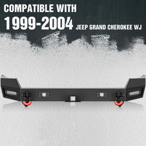 Rear Bumper For 1999-2004 Jeep Grand Cherokee WJ 2nd Gen With 2" Hitch ...