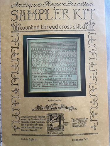 Moira Blackburn Samplers- Charlotte Bronte Reproduction Sampler Chart ...