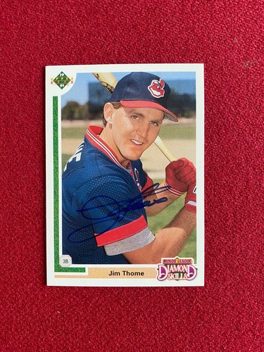 1991, Jim Thome "Autographed" (JSA) Upper Deck "Rookie" Card (Vintage ...