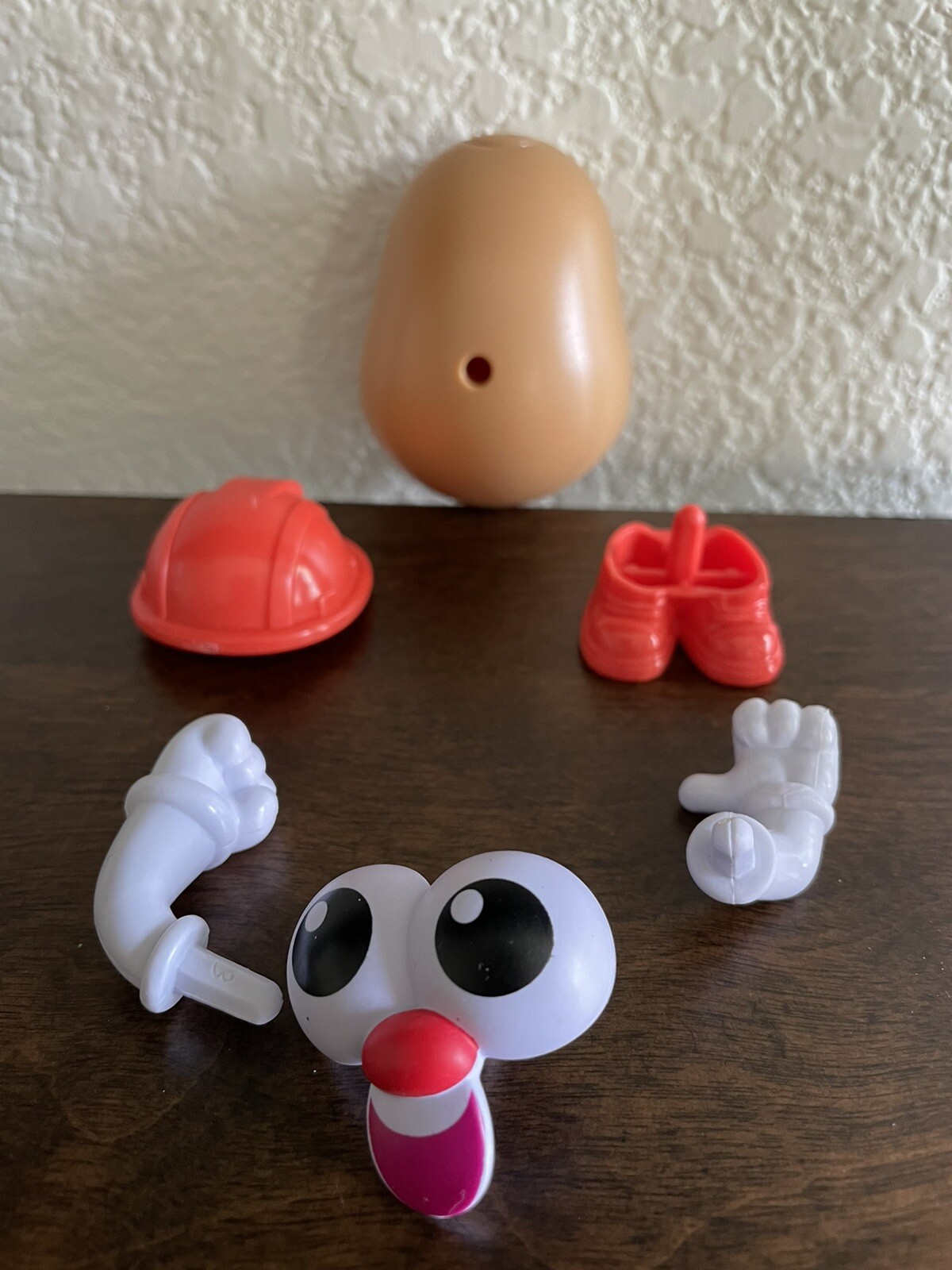 Mr Potato Head Tots Hasbro Construction Hat, Eyes, Arms, Shoes Small ...