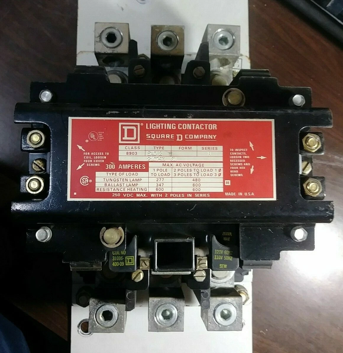 Square D 100 Amp Lighting Contactor Class 8903 Type S | Shelly Lighting