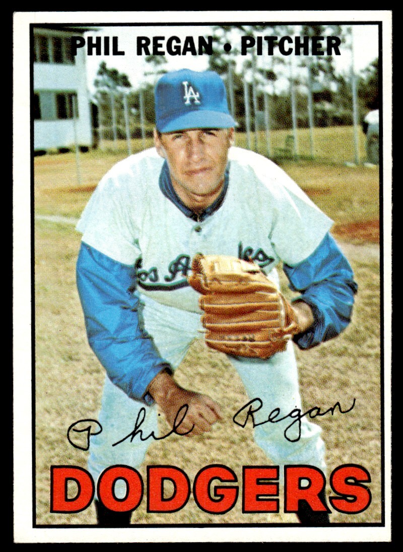 1967 Topps Phil Regan Los Angeles Dodgers #130 a1 | eBay