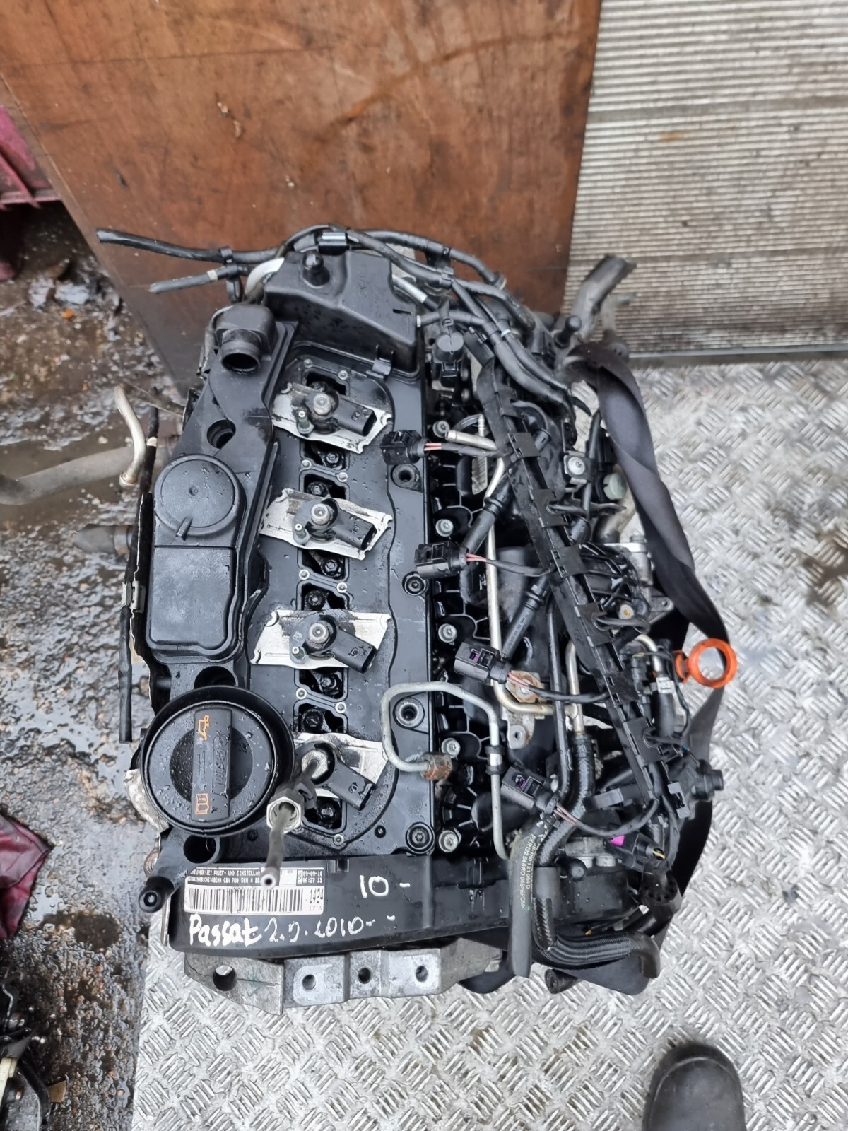 VW PASSAT ENGINE 2.0L TDI DIESEL CODE CBAB No CBA780568 MANUAL ESTATE ...